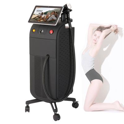 China best price two handle Double 808nm diode laser hair removal machine women hair removal ice titanium laser for sale