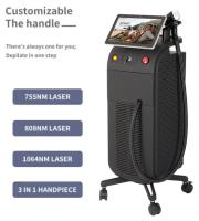 China CJ Triple Wave Ice Titanium Platinum 755 1064 808Nm Diode Laser Hair Removal Laser Hair Removal Machine for sale
