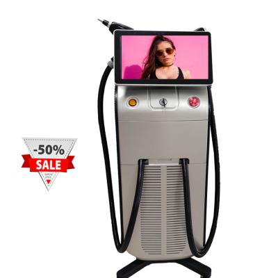 China 2023 New Beauty Equipment Ice Platinum Hair Removal diode laser 755 808 1064/ 808 Diode Laser hair removal ice titanium for sale