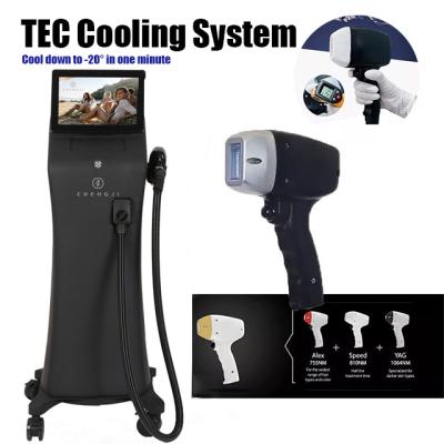China 600W Diode Laser Hair Removal Machine Customized 3D 808nm 755nm 1064nm for sale