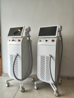 China In Stock 2023 Dual Heads Ice Titanium  Hair Removal Diode Laser  hair removal machine 1600W 755 808 1064nm 3 wave for sale