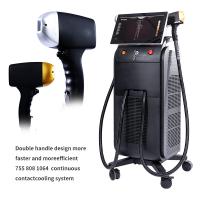 China CJ Laser 2 Handles Ice Titanium Platinum 3 Wavelength 755 808 1064 Diode Laser Hair Removal Diode Machine for sale