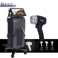 China CJ 3 Wavelength Dual Handle 755 808 1064Nm Diode Laser Hair Removal Machine Diode Laser Hair Removal Machine For 808Nm for sale