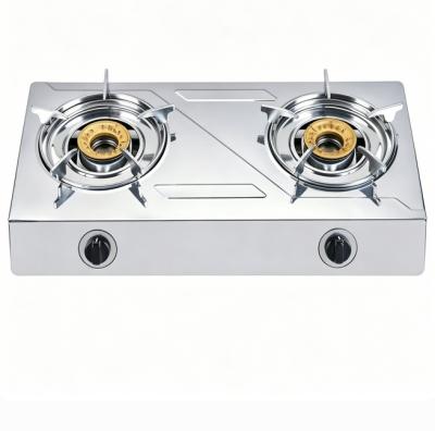 China Manufacturer Stainless Steel Tabletop 2 Burner Natural Stove Kitchen OEM ODM for sale