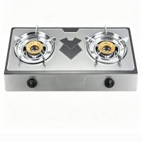 China Manufacturer Stainless Steel Tabletop 2 Burner Natural Stove Kitchen OEM ODM for sale