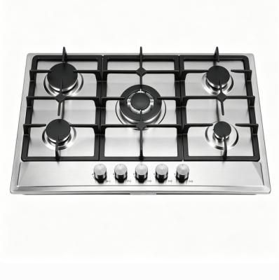 China 5 Burner Built in Gas Stove With Automatic Ignition Battery Power ODM OEM Factory for sale