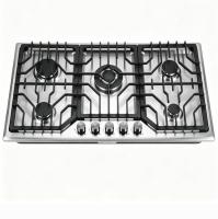 China Built in 5 Burner Gas Hob Aluminum White Gas Safety System ODM OEM Manufacturers for sale