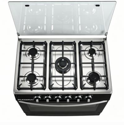 China Highly Durable Commercial Gas Range Stove 5 Burner Cooker With Oven OEM ODM Factory for sale
