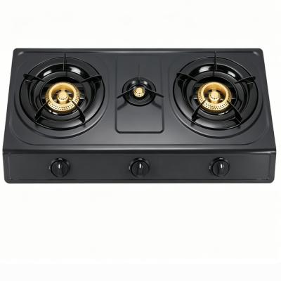 China Cast Iron Honeycomb Burner Gas Stove 2 Burner Coating Table OEM ODM Manufacturer for sale