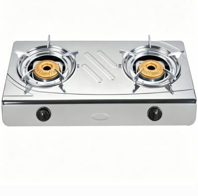 China Home Household Kitchen Portable Table Hob Top 2 burner Gas Stove OEM ODM Supplier for sale