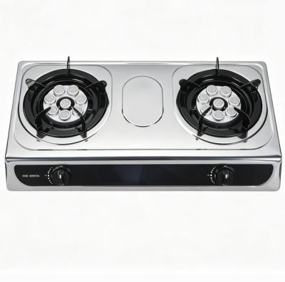 China Portable 2 Burner Gas Stove Stainless Steel ODM OEM Class Household Factory for sale