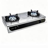China Portable 2 Burner Gas Stove Stainless Steel ODM OEM Class Household Factory for sale