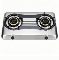 China Teflon Table Top Gas Cooker 2 Burner Powder Coated Cooking ODM OEM Manufacturer for sale