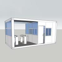 China Pre Fabricated Houses Portable 10ft 20ft 40ft Luxury Living Home Modular Prefabricated Flat Pack Container Houses for sale