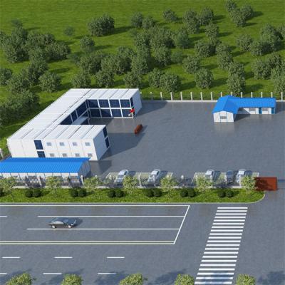 China Detachable Steel 2 Story Container House Multi Purpose Foldable Terraces For Villas Offices for sale