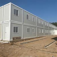 China 20ft Rain And Wind Proof Garage Storage Container House 2 Floor Prefabricated Flat Pack Container for sale