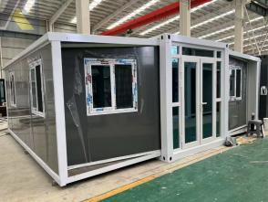 China 20ft/40ft Double-wing Expandable Prefab House with Steel Frame for sale