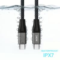 China Customized wholesale 240W fast charging waterproof fireproof flash charging car and home data cable, fully compatible for Apple and Huawei. for sale