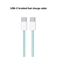 China Pink Braided USB-C to USB-C Cable PD Fast Charge High Speed Data Sync for sale