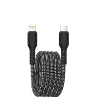 China White Braided USB C to USB C Fast Charging Cable PD 100W Data Cord for sale