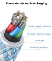 China Focuses USB A To Type C Braided Fast Charging Cable Durable Nylon Cord For Iphone 15 Samsung Galaxy Android Devices for sale