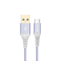 China Focuses USB A To Type C Braided Fast Charging Cable Durable Nylon Cord For Iphone 15 Samsung Galaxy Android Devices for sale