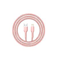 China Focuses Glitter Pink USB A To Lightning Cable Fast Charging Braided Cord For Iphone Ipad for sale