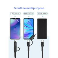 China Focuses 2 In 1 USB C To USB C Cable With Lightning Adapter Fast Charging Sync Cord For Iphone Android for sale