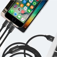 China Durable 3 In 1 Multifunctional USB Cable OD 3.5mm for sale