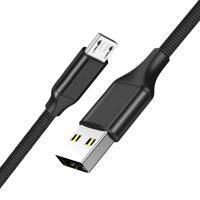 China OEM Nylon Braided 6ft Micro USB Charging Cable For Android Phone for sale