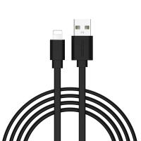 China 1M 2.4A Lightning USB Data Transfer Cable Flat USB Charging Cable for sale