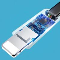 China 1M 2.4A Lightning  USB Data Transfer Cable Flat USB Charging Cable for sale