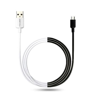 China FOCUSES Micro USB Cable Fast Charging Data Sync Cord Alloy Connector TPE Wire 1M 2M 3M For Samsung Xiaomi Huawei Android Mobile Phone Charger Cable White for sale