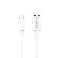 China FOCUSES Micro USB Cable Fast Charging Data Sync Cord Alloy Connector TPE Wire 1M 2M 3M For Samsung Xiaomi Huawei Android Mobile Phone Charger Cable White for sale