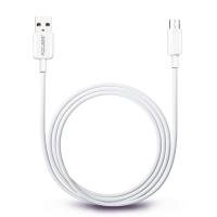 China FOCUSES Micro USB Cable Fast Charging Data Sync Cord Alloy Connector TPE Wire 1M 2M 3M For Samsung Xiaomi Huawei Android Mobile Phone Charger Cable White for sale