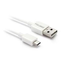 China FOCUSES Micro USB Cable Fast Charging Data Sync Cord Alloy Connector TPE Wire 1M 2M 3M For Samsung Xiaomi Huawei Android Mobile Phone Charger Cable White for sale