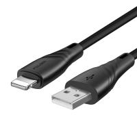 China USB A to Lightning Cable Fast Charging 2.4A | PVC Lightning Data Cord 480Mbps for sale