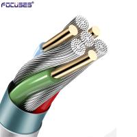 China USB C Cable Fast Charging 2.4A | PVC Type-C Data Cord 480Mbps for sale