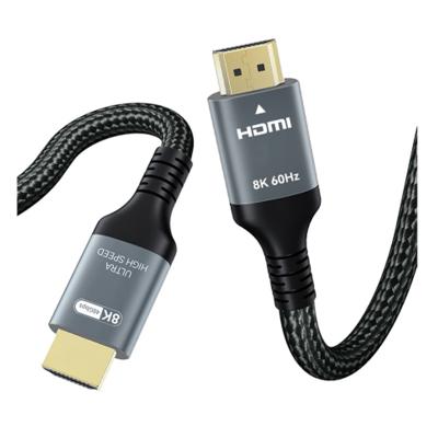 China 5M OEM 8K 60Hz HDMI2.1 Cable Durable Nylon Braided 48Gbps for sale