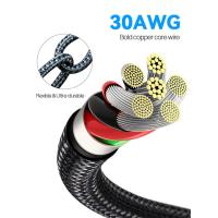 China 240W PD USB C to USB‑C Cable 5A Fast Charging Nylon Braided 480Mbps Data Sync for Laptop Phone for sale