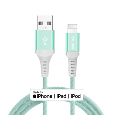 China MFi Certified iPhone Charger Cable, Nylon Braided Lightning Cable 2.4A Fast Charging USB Lightning Cord for iPhone iPad iPod for sale