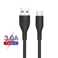 China 3A USB‑C Fast Charging Cable, QC3.0 Quick Charge TPE Skin‑Friendly Type‑C Data Cable, 480Mbps Data Transfer, 8000+ Bend Resistant Durable USB A to USB‑C Charger Cord for Android Phones for sale