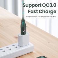 China 6A USB A to USB‑C Fast Charging Cable, TPE Soft Liquid Silicone Type‑C Data Cable QC3.0 Quick Charge Durable Anti‑Tangle USB‑C Charger Cord for sale
