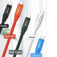 China 6A USB A to USB‑C Fast Charging Cable, TPE Soft Liquid Silicone Type‑C Data Cable QC3.0 Quick Charge Durable Anti‑Tangle USB‑C Charger Cord for sale