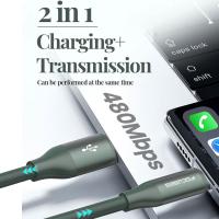 China Soft TPE USB‑A to Lightning Fast Charging Cable, Durable Anti‑Tangle iPhone Charger Cord, 480Mbps Data Sync Cable for iPhone for sale