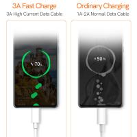 China TPE 2M USB 3.0 Charging Cable 3A Fast Charging Cable for sale