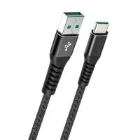 China 480Mbps Nylon Braided Charging Cable 5A USB C Cable Data Sync for sale
