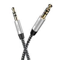 China 1M OEM Mobile Aux Cable 3.5 Mm Male To Male USB Car Aux Audio Cable for sale