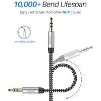 China Focuses 3.5MM Stereo Aux Cable Male To Male Stereo Audio Cable for sale