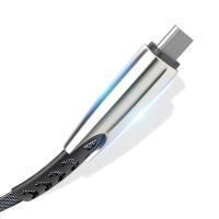 China Fast Charge Data Cable USB 2.0 Type C Cable Zinc Alloy And Denim Body USB C Cable for sale